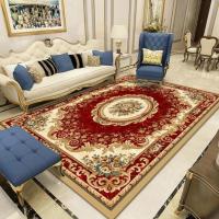 China Persian Pattern Polyester Fiber Living Room Floor Carpet 100x200 cm Custom Size for sale