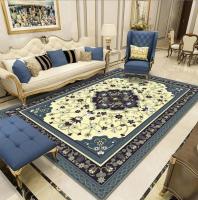 China Persian Pattern Polyester Fiber Living Room Floor Carpet 100x200 cm Custom Size for sale