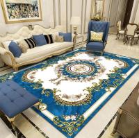 China Persian Pattern Polyester Fiber Living Room Floor Carpet 100x200 cm Custom Size for sale