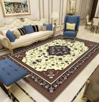 China Persian Pattern Polyester Fiber Living Room Floor Carpet 100x200 cm Custom Size for sale