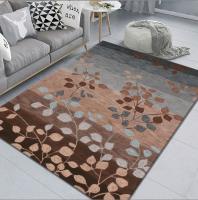 China Polyester Fiber Living Room Carpet 5mm Thick Custom Size Machine Washable for sale