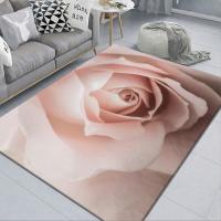 China Polyester Fiber Living Room Carpet 5mm Thick Custom Size Machine Washable for sale