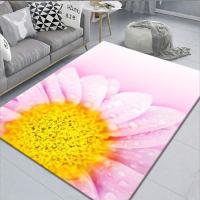 China Polyester Fiber Living Room Carpet 5mm Thick Custom Size Machine Washable for sale