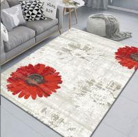 China Polyester Fiber Living Room Carpet 5mm Thick Custom Size Machine Washable for sale