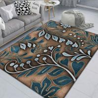 China Polyester Fiber Living Room Carpet 5mm Thick Custom Size Machine Washable for sale