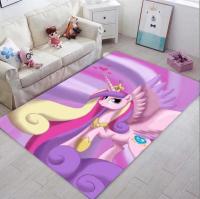 China Custom Cartoon Polyester Fiber Living Room Floor Carpet 5mm Thick Machine Washable for sale