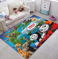 China Custom Cartoon Polyester Fiber Living Room Floor Carpet 5mm Thick Machine Washable for sale