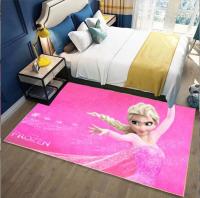 China Custom Cartoon Polyester Fiber Living Room Floor Carpet 5mm Thick Machine Washable for sale