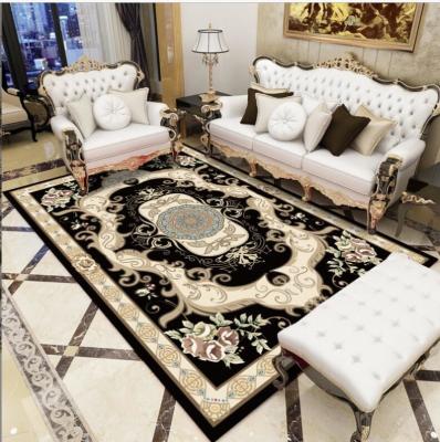 China European Style Polyester Fiber Living Room Carpet 100x200cm Machine Washable for sale