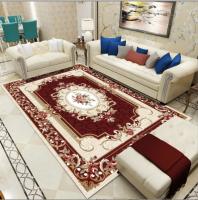 China European Style Polyester Fiber Living Room Carpet 100x200cm Machine Washable for sale