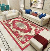 China European Style Polyester Fiber Living Room Carpet 100x200cm Machine Washable for sale