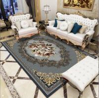 China European Style Polyester Fiber Living Room Carpet 100x200cm Machine Washable for sale