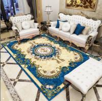 China European Style Polyester Fiber Living Room Carpet 100x200cm Machine Washable for sale
