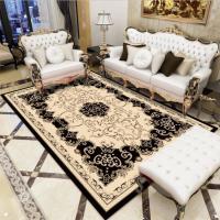 China European Style Polyester Fiber Living Room Carpet 100x200cm Machine Washable for sale
