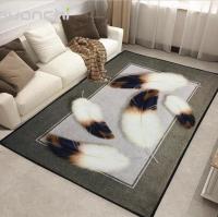China Feather  Pattern polyester Fiber Living Room Floor Carpet Special Style for sale