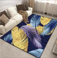 China Feather  Pattern polyester Fiber Living Room Floor Carpet Special Style for sale