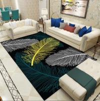 China Feather  Pattern polyester Fiber Living Room Floor Carpet Special Style for sale