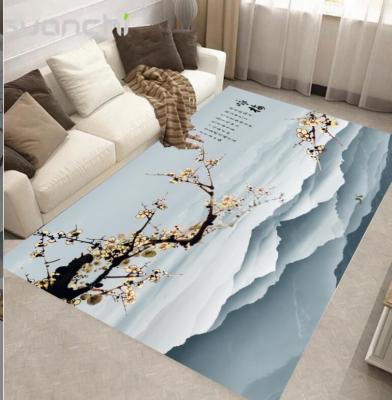 China Customizable Polyester Fiber Living Room Carpet 40x60cm to 180x280cm Machine Washable for sale