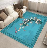 China Customizable Polyester Fiber Living Room Carpet 40x60cm to 180x280cm Machine Washable for sale