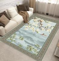 China Customizable Polyester Fiber Living Room Carpet 40x60cm to 180x280cm Machine Washable for sale