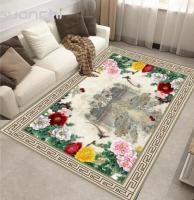 China Customizable Polyester Fiber Living Room Carpet 40x60cm to 180x280cm Machine Washable for sale