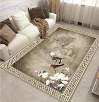 China Customizable Polyester Fiber Living Room Carpet 40x60cm to 180x280cm Machine Washable for sale