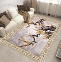 China Customizable Polyester Fiber Living Room Carpet 40x60cm to 180x280cm Machine Washable for sale