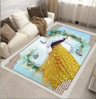China Customizable Polyester Fiber Living Room Carpet 40x60cm to 180x280cm Machine Washable for sale