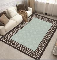 China Customizable Polyester Fiber Living Room Carpet 40x60cm to 180x280cm Machine Washable for sale