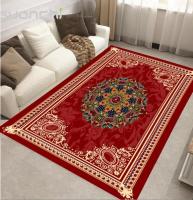China Customizable Polyester Fiber Living Room Carpet 40x60cm to 180x280cm Machine Washable for sale