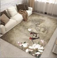 China Customizable Polyester Fiber Living Room Carpet 40x60cm to 180x280cm Machine Washable for sale