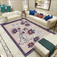 China Persian Diamond Velvet Living Room Carpet 100x200cm Polyester Fiber Machine Washable for sale