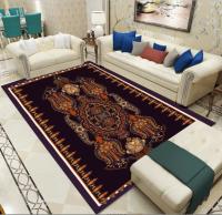 China Persian Diamond Velvet Living Room Carpet 100x200cm Polyester Fiber Machine Washable for sale