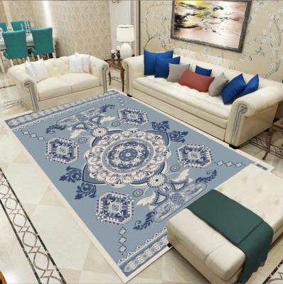 China Persian Diamond Velvet Living Room Carpet 100x200cm Polyester Fiber Machine Made for sale