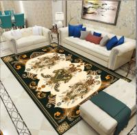 China Persian Diamond Velvet Living Room Carpet 100x200cm Polyester Fiber Machine Made for sale