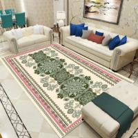 China Persian Diamond Velvet Living Room Carpet 100x200cm Polyester Fiber Machine Made for sale
