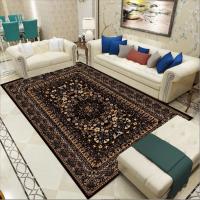 China Persian Diamond Velvet Living Room Carpet 100x200cm Polyester Fiber Machine Made for sale
