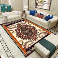 China Persian Diamond Velvet Living Room Carpet 100x200cm Polyester Fiber Machine Made for sale