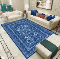 China Persian Diamond Velvet Living Room Carpet 100x200cm Polyester Fiber Machine Made for sale