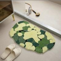 China Custom Polyester Fiber Living Room Floor Carpet 40x60cm Irregular Lichen Design for sale