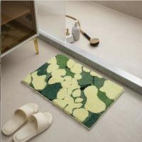 China Custom Polyester Fiber Living Room Floor Carpet 40x60cm Irregular Lichen Design for sale