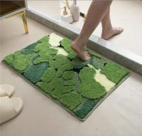 China Custom Polyester Fiber Living Room Floor Carpet 40x60cm Irregular Lichen Design for sale