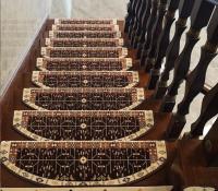 China Household Non Slip Stair Mats Polyester Fiber 40x60cm Customizable Rectangle for sale