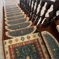 China Household Non Slip Stair Mats Polyester Fiber 40x60cm Customizable Rectangle for sale