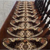 China Household Non Slip Stair Mats Polyester Fiber 40x60cm Customizable Rectangle for sale
