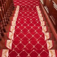 China Household Non Slip Stair Mats Polyester Fiber 40x60cm Customizable Rectangle for sale