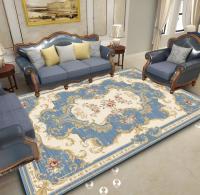 China Custom Pashmina Plant Flower Carpet 40x60cm to 200x300cm Machine Washable Floor Rug for sale