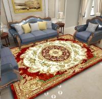 China Custom Pashmina Plant Flower Carpet 40x60cm to 200x300cm Machine Washable Floor Rug for sale