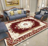 China Custom Pashmina Plant Flower Carpet 40x60cm to 200x300cm Machine Washable Floor Rug for sale