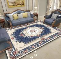 China Custom Pashmina Plant Flower Carpet 40x60cm to 200x300cm Machine Washable Floor Rug for sale